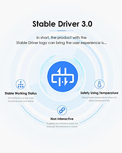 LENTION USB C Hub with 4K HDMI, SD 3.0 Card Reader, Gigabit Ethernet, Charging, USB 3.0/2.0 & Aux Port Compatible MacBook Pro, New Mac Air/Surface, More, Stable Driver Adapter (CB-C69, Silver)