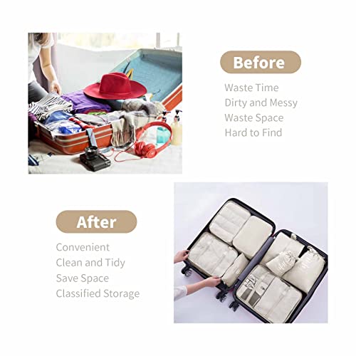 BRAQ 9 Pcs Packing Cubes for Suitcase Set Luggage Organizers, Lightweight Travel Essential Bag with Large Toiletries Bag for Clothes Shoes