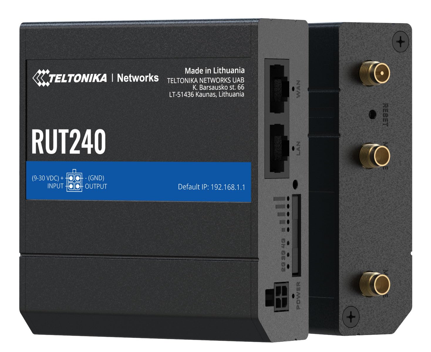 Teltonika RUT240 4G /LTE & WiFi Cellular Router with Ethernet and I/O, Remote Connection, Advanced VPN