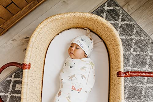 Copper Pearl Large Premium Knit Baby Swaddle Receiving Blanket Maui
