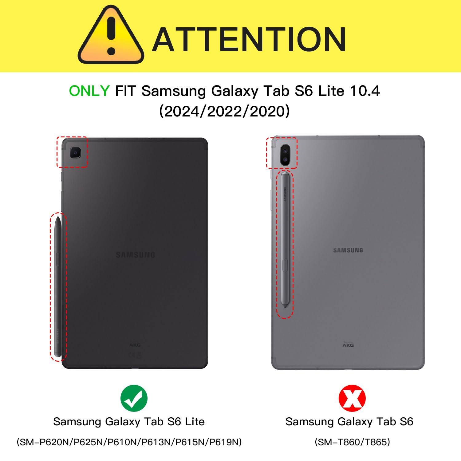 ZtotopCases for Galaxy Tab S6 Lite Case 10.4 Inch 2024/2022/2020, Strong Magnetic Case with Auto Sleep/Wake & Pen Holder, Slim PU Lightweight Stand Cover for Samsung Galaxy Tablet S6 Lite, Black