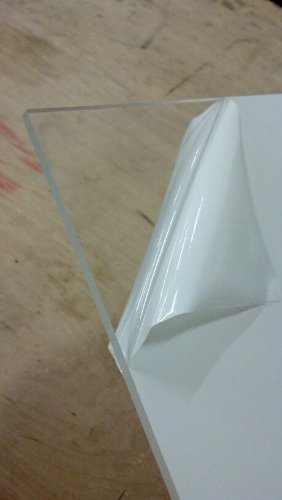 Cast Acrylic Plexiglas Sheet 23 7/8" X 23 7/8" X 1/8" Clear