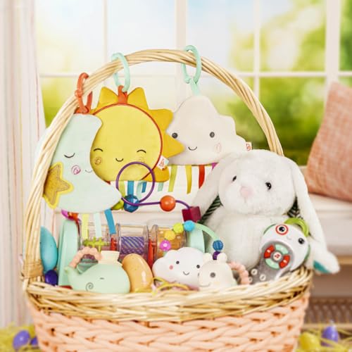 B. toys- B. softies- 12" Plush Bunny– Soft & Cuddly Plush Bunny – Huggable Stuffed Animal Rabbit Toy – Washable- Happy Hues- Peppy Mint Bunny- 0 Months +