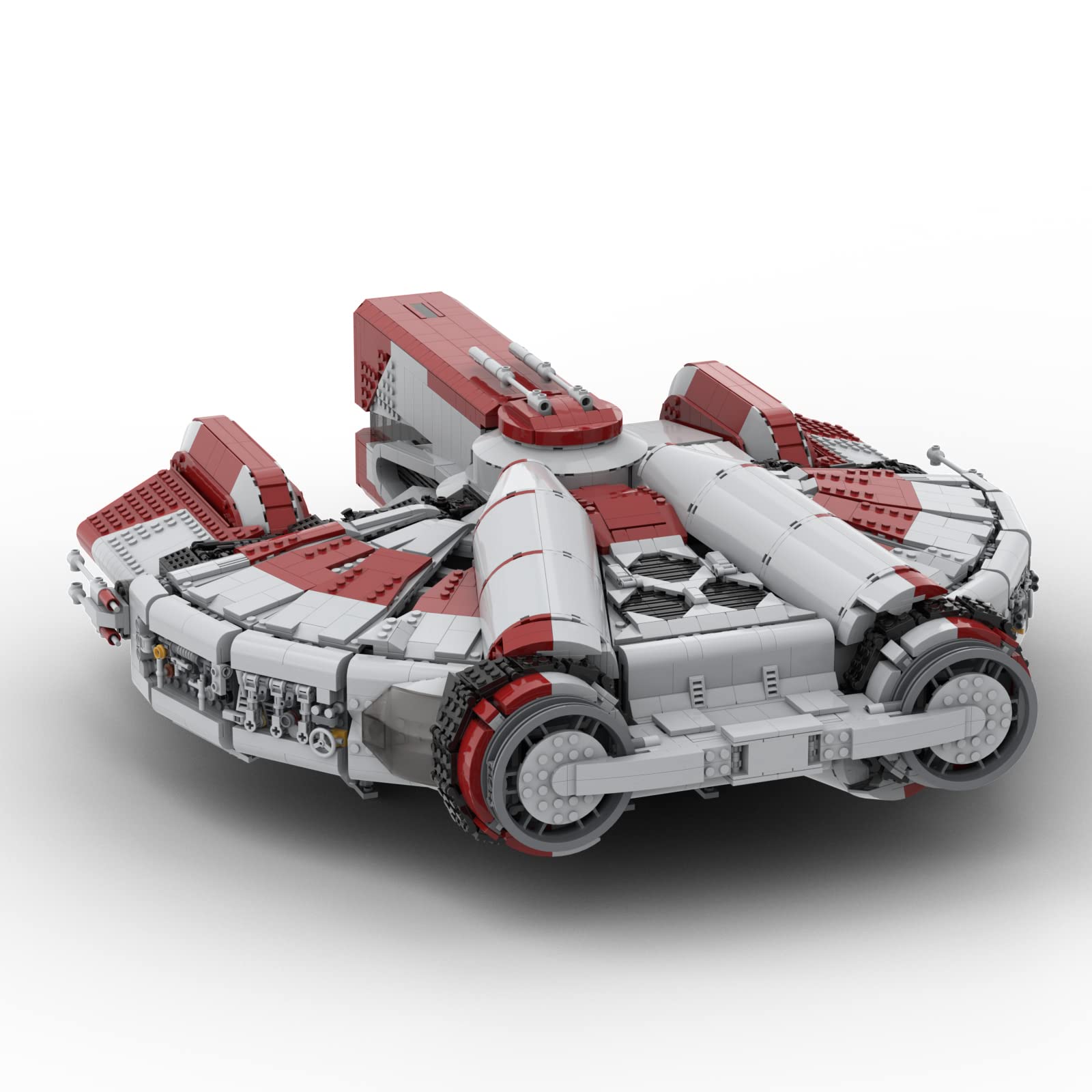 6234 Pieces Space Wars Starship Ebon Hawk Building Blocks; Galaxy Smuggler Ship Model Kit, Republic Ebon Hawk Spaceship Building Sets Construction Toys, Compatible with Lego Space War Series