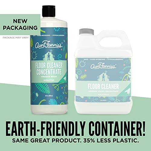 Aunt Fannie's Ultra Concentrated Floor Cleaner Vinegar Wash, Multi-Surface Floor Cleaner For Mopping, Eucalyptus Scent, 32 oz. (Pack of 1)