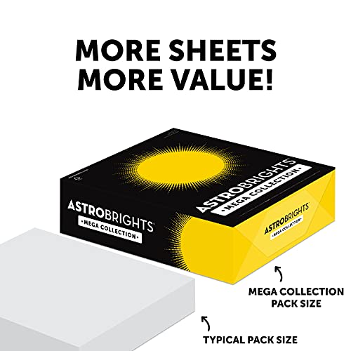Astrobrights Mega Collection, Colored Paper, Bright Pink, 625 Sheets, 24 lb/89 gsm, 8.5" x 11" - MORE SHEETS! (91674)