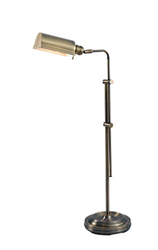 Kenroy Home 33055AB Denton Floor Lamps, Small, Antique Brass
