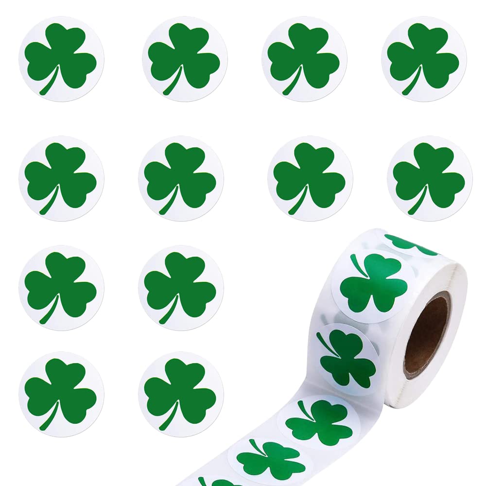 500 PCS Heart Stickers Roll 1 inch Heart Label Decals Self Adhesive Love Stickers Decorations for Valentine St.Patrick Wedding Anniversaries Envelopes Seal Tags Birthday Party Decoration (Style 6)