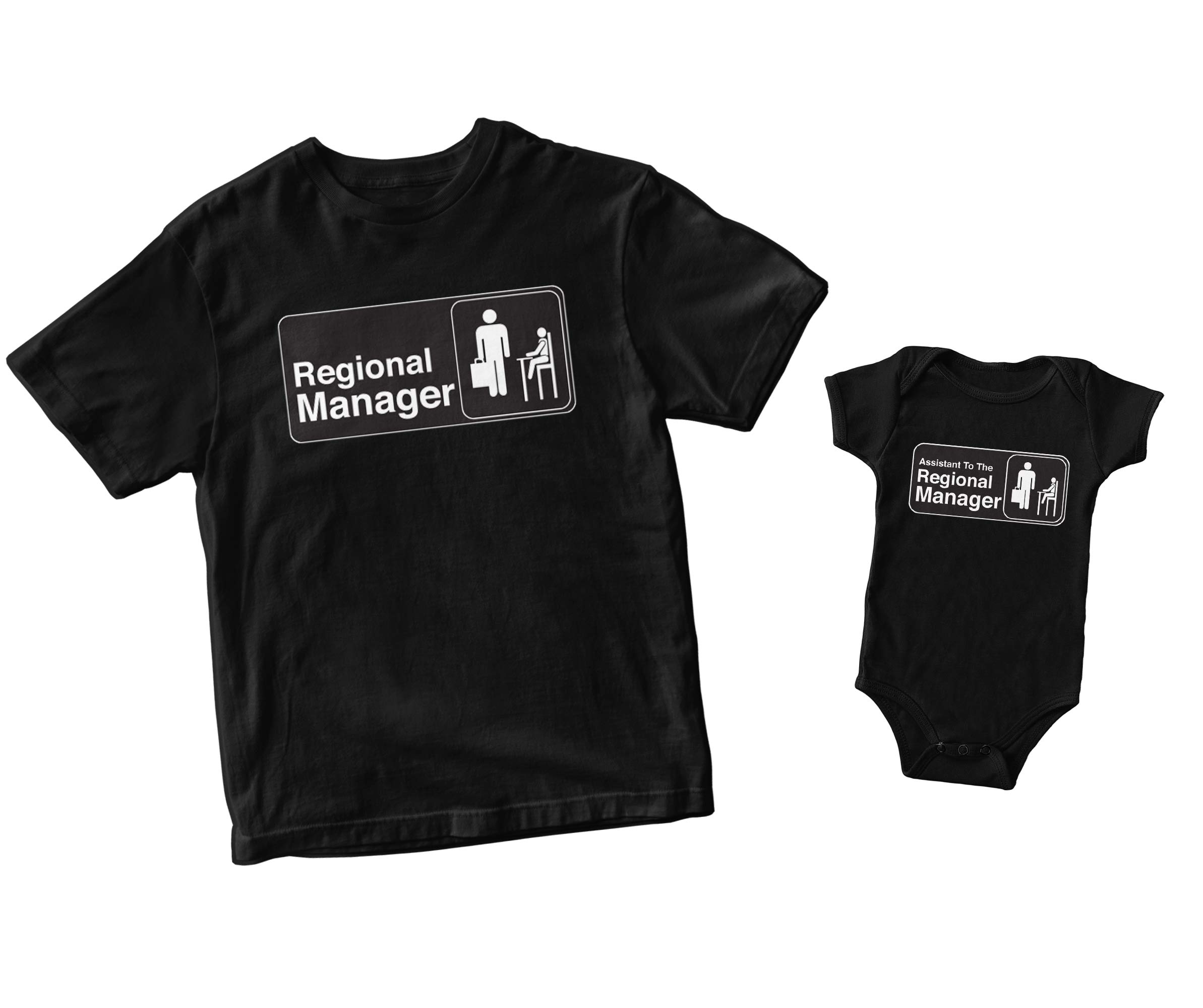 Haase Unlimited Assistant To The Regional Manager Bodysuit (Newborn, Black)