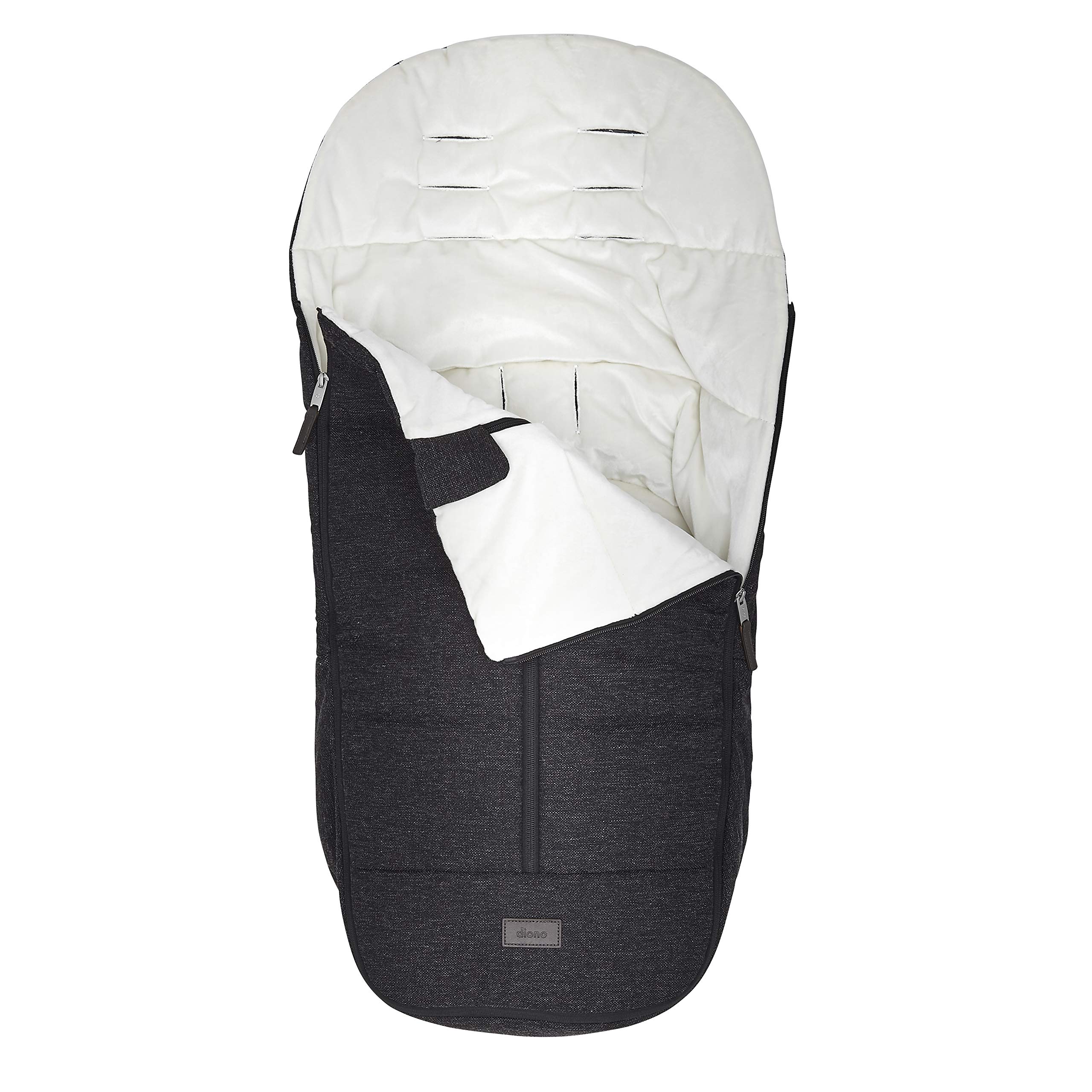 Diono Quantum Classic All Weather Stroller Footmuff, Universal Fit from Baby to Toddler with Cozy Super Soft Padding, Weatherproof, Gray Dark