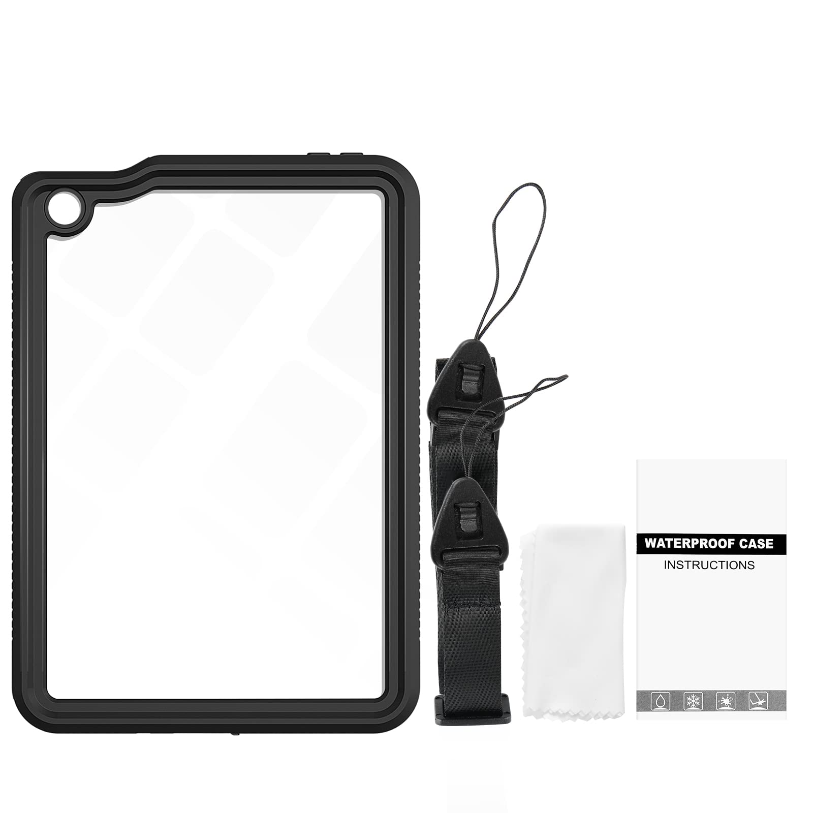 AICase iPad Mini 7 A17 Pro 2024 iPad Mini 6 2021 (6th Generation) 8.3 Inch Waterproof,Dustproof, Shockproof Case Cover with 360 Full-Body Protection with Lanyard for iPad Mini 8.3" 7th/6th Gen