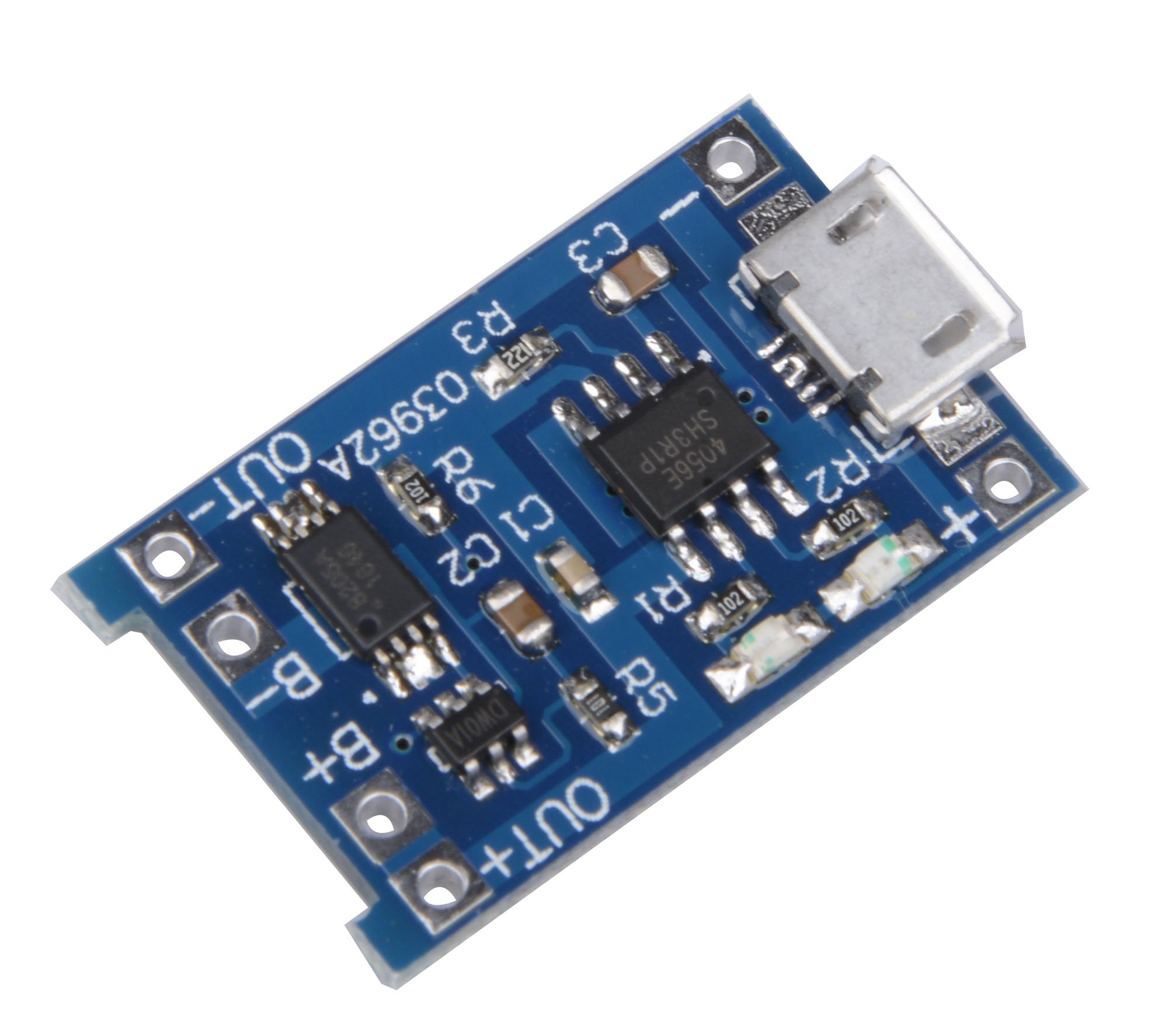CHENBO 10 Pcs 5V Micro USB 1A 18650 TP4056 Lithium Battery Charging Board with Protection Charger Module