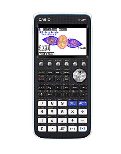 CASIO PRIZM FX-CG50 Color Graphing Calculator,Black & White,7.21"Wx10.32"Lx2.05"H