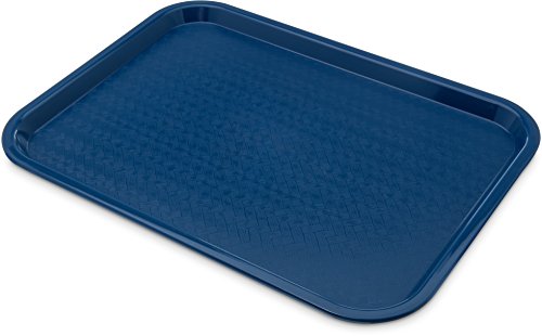 Carlisle FoodService Products CT121614 CafĂŠ Standard Cafeteria / Fast Food Tray, 12" x 16", Blue
