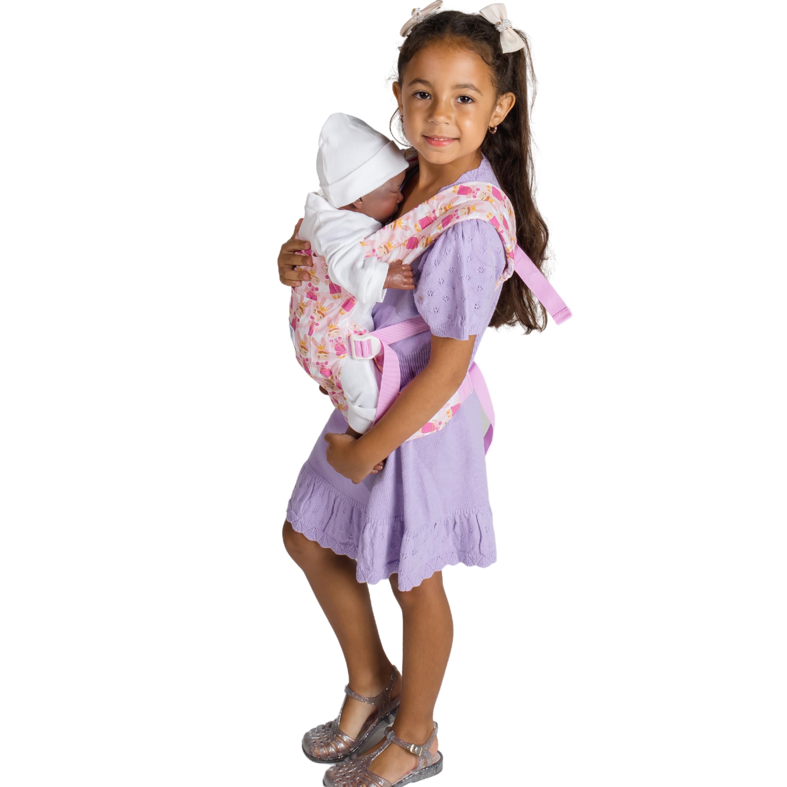 Baby Doll Carrier, Front and Back Toy Carrier Reborn Doll Carrier | Doll Accessories by MacroBaby (MeToo Doll)