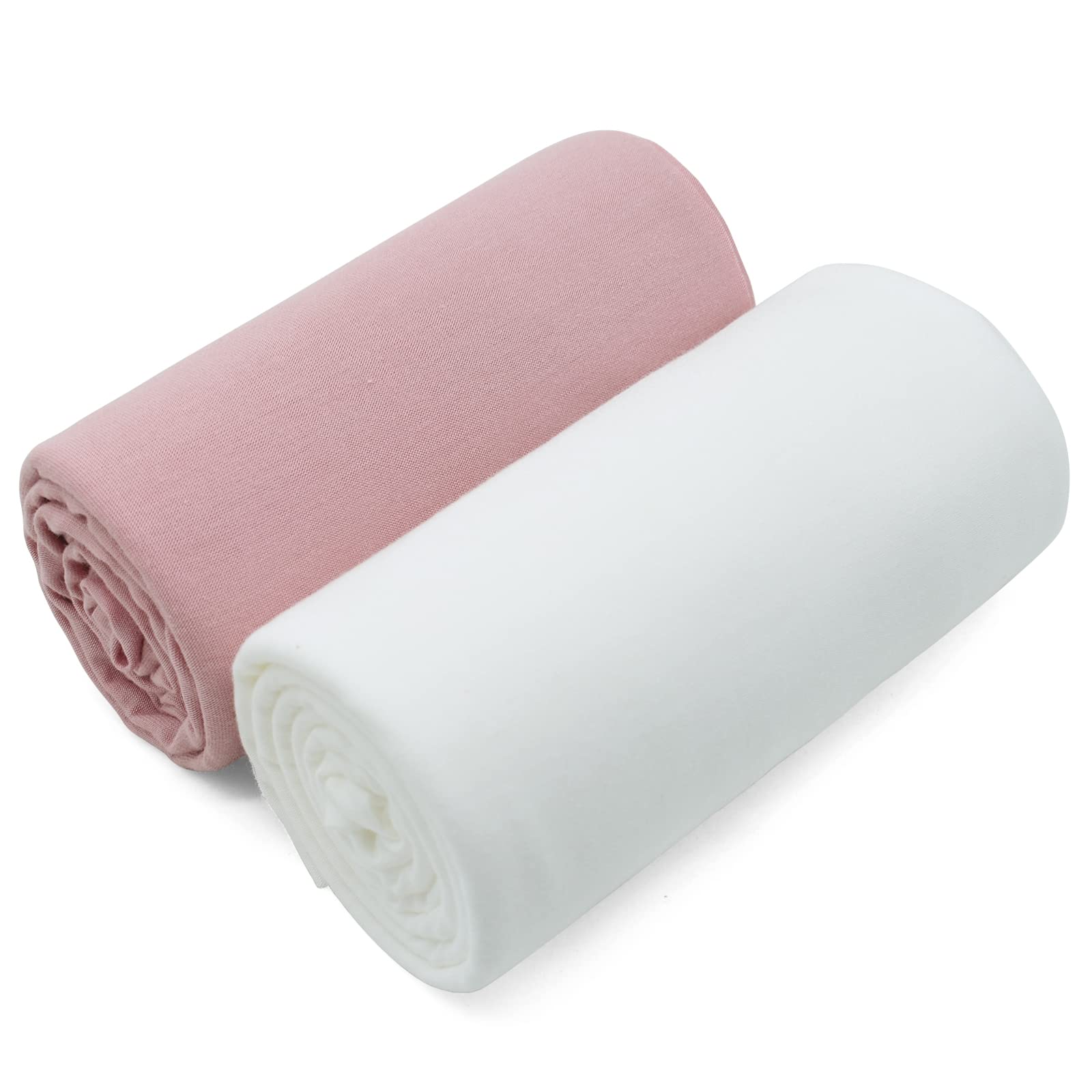 Aijoviko Newborn Photography Props Baby Photo Props Wrap Blanket for Baby Boys Girls(Blush&Ivory)
