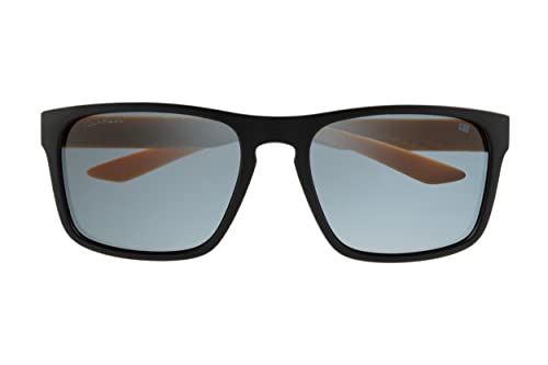Cat Caterpillar 8017 Men's Polarized Square Sunglasses, Matte Black, 58 mm