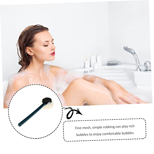 Beavorty Bath Ball Bath Brush Bath Cleaner Brush Bath Scrubber Bath Loofah Body Exfoliating Brush Back Scrubber for Shower Bath Body Brush Bathroom Brush Two-in-one Scrub Bath Tool Back Pad