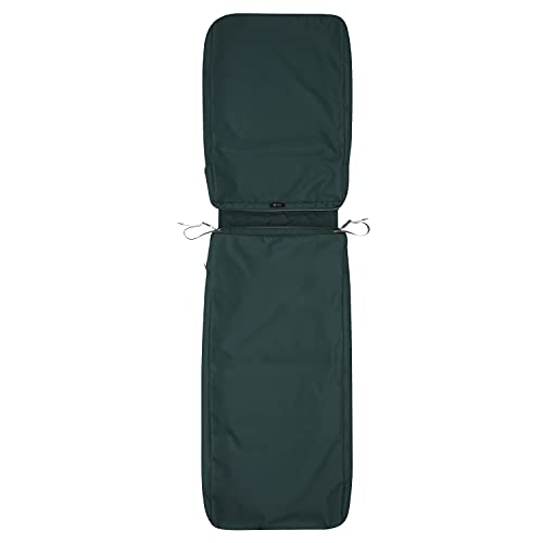 Classic Accessories Ravenna Water-Resistant 72 x 21 x 3 Inch Patio Chaise Lounge Cushion, Mallard Green, Patio Cushion