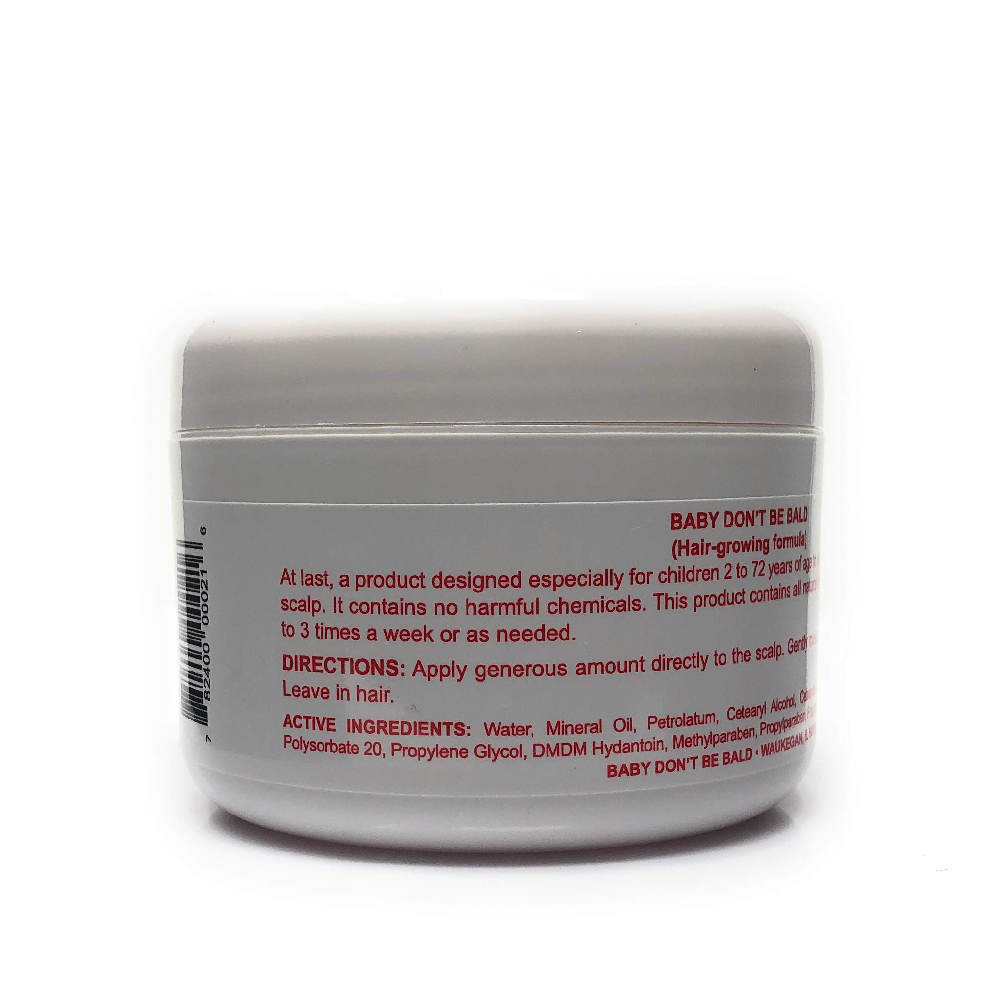 Baby Don't Be Bald Hair & Scalp Nourishment Triple Strength (Red) 8 Oz.