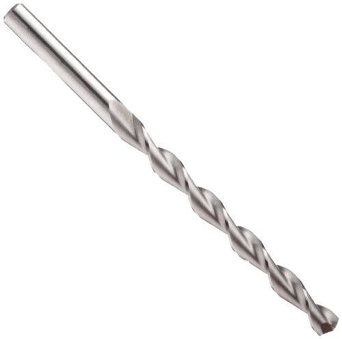 Chicago Latrobe 150DH High-Speed Steel Jobber Length Drill Bit, Uncoated (Bright) Finish, Round Shank, Parabolic Flute, 135 Degree Notched Point, Letter Size N (Pack Of 6)