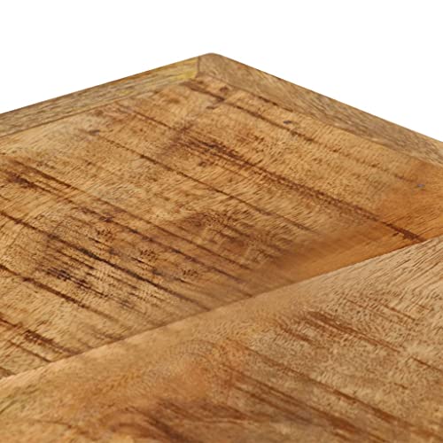 BUKSCYJS Coffee Table,Elevating Coffee Table, Adjustable Storage Coffee Table Suitable for Living Room, Office, Balcony, Family Living Room 35.4"X17.7"X13.8" Solid Mango Wood