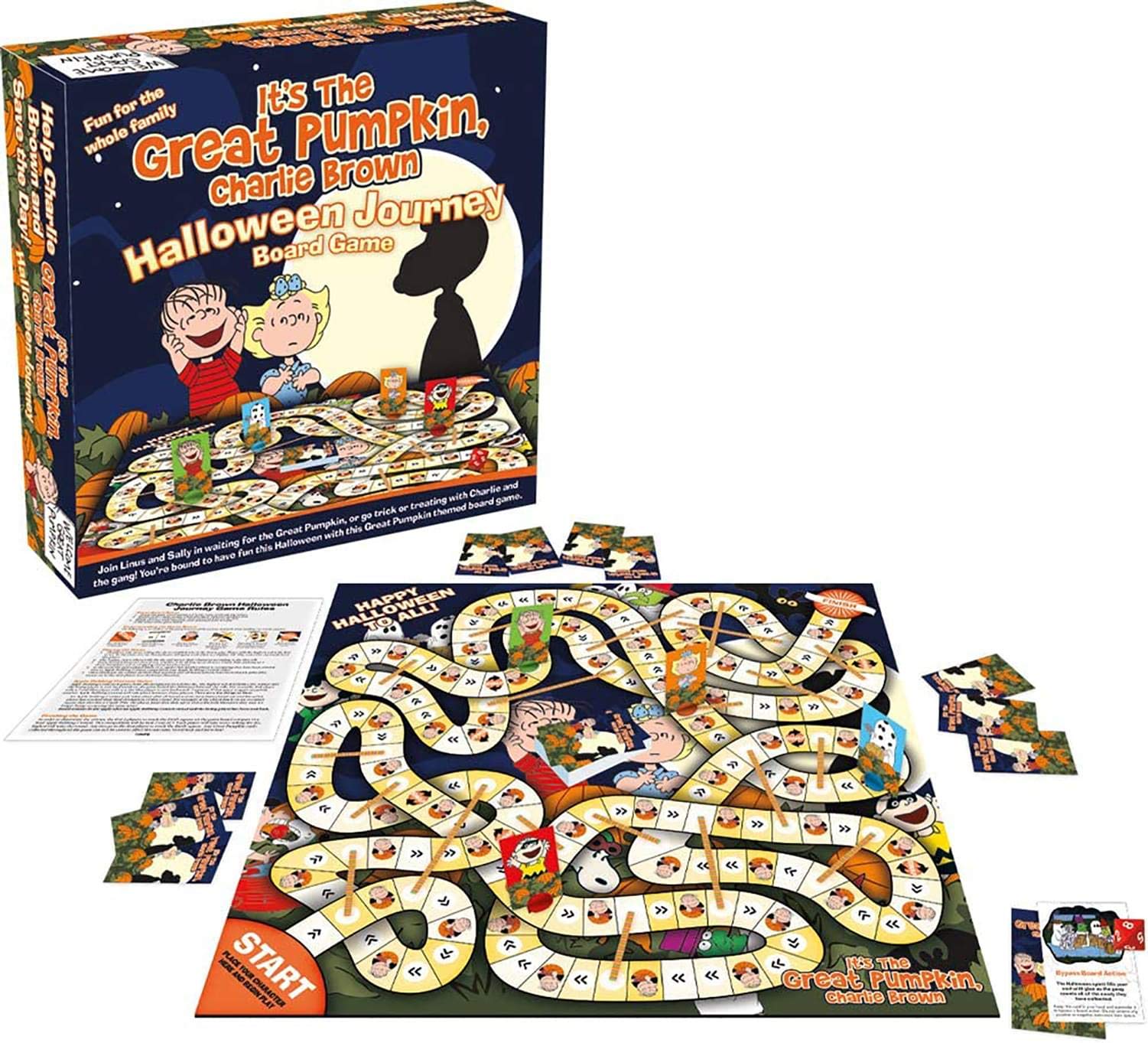 AQUARIUS Peanuts Great Pumpkin Board Game - Peanuts Themed Board Game - Fun Family Holiday Gift for Kids & Adults - Officially Licensed Peanuts Comics & Show Merchandise & Collectibles