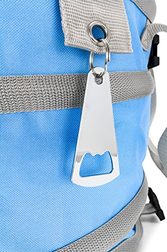 Camco Pop-Up Cooler | Lightweight, Waterproof and Insulated Pops Open for Use and Collapses Flat for Storage | Ideal for the Beach, Pool, Camping, Tailgating and Travel | Blue (51995)
