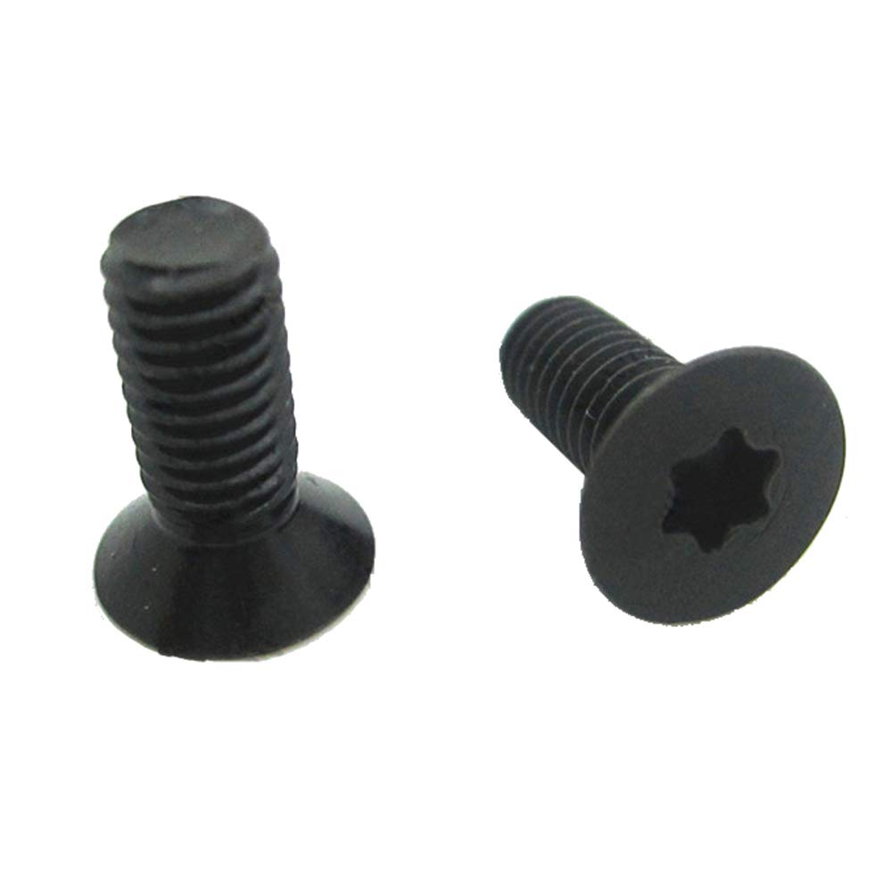 RTing M6 x 15mm Flat Torx Head Machine Screw Fastener,Alloy Steel Torx Screws for Replaces Carbide Insert,Pack of 10