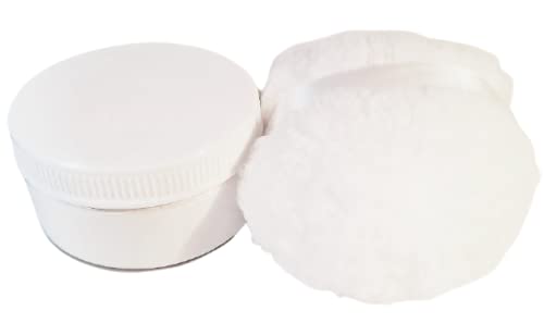 China Rain Dusting Powder Gift Set - 8 oz Jar Talc-Free Silk Powder - Fluffy Fleece Puff