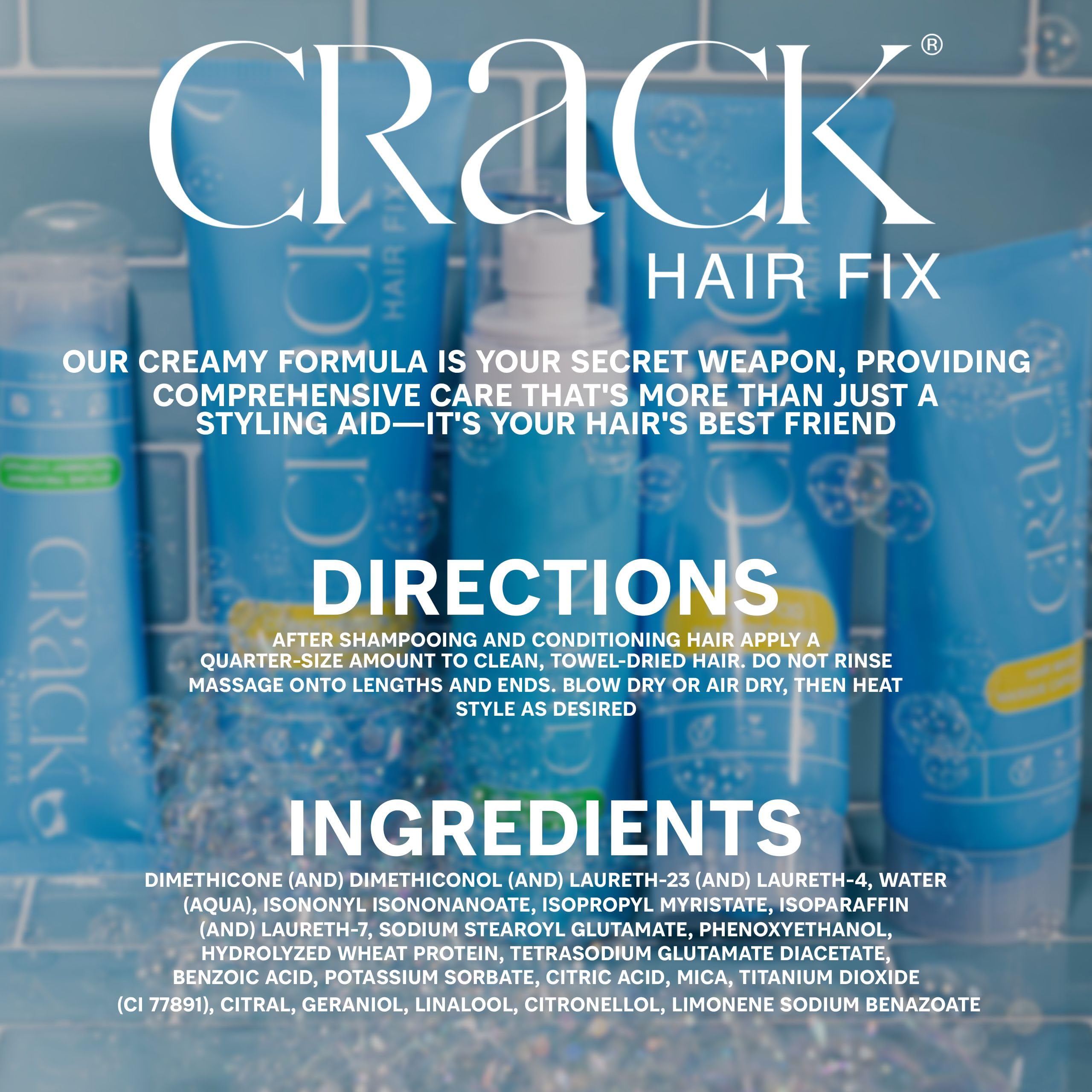 Crack HAIR FIX - Styling Creme 3 Ounce