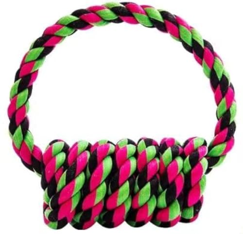 Chewy Champ Circle - Large Dog Rope Toy for Aggressive Chewers - Durable & Fun