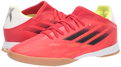 adidas Unisex X Speedflow.3 Indoor Soccer Shoe, Red/Black/Solar Red, 9.5 US Men