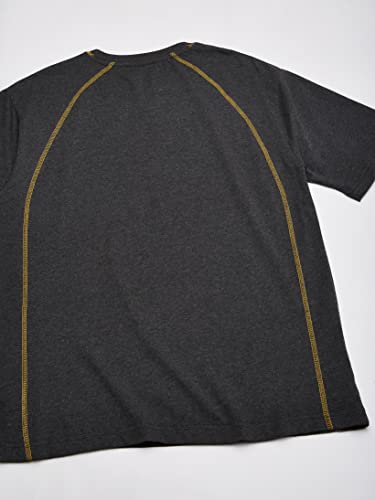 Caterpillar Men's Performance Short Sleeve T-Shirt (Regular and Big & Tall Sizes), Charcoal Heather Grey, Large