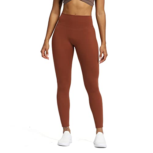 Aoxjox High Waisted Workout Leggings for Women Compression Tummy Control Trinity Buttery Soft Yoga Pants 26" (Cherry Mahogany, Large)