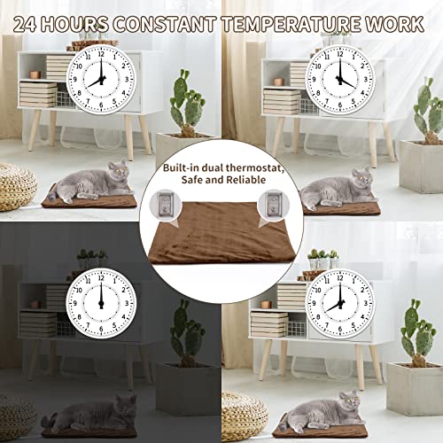 NAMOTEK Pet Heating Pad, Safe Electric Heating Pad for Dogs and Cats Indoor Warming Pad with Auto Constant Temperature