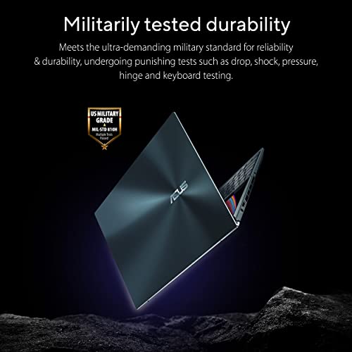 ASUS ZenBook Pro Duo 15 UX582 Laptop, 15.6β OLED 4K Touch Display, i7-12700H, 16GB, 1TB, GeForce RTX 3060, ScreenPad Plus, Windows 11 Home, Celestial Blue, UX582ZM-AS76T