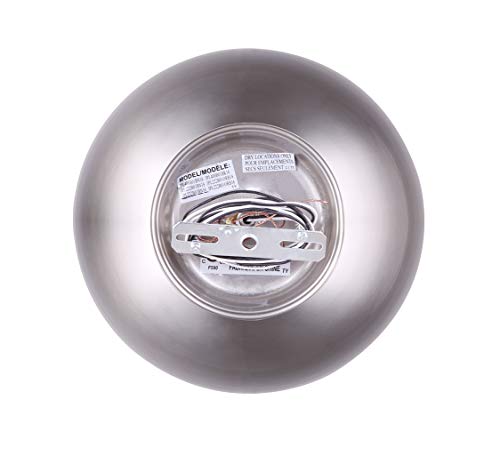 CANARM IPL222B01BN Polo 1 Light 9" Rod Pendant, Brushed Nickel with Painted White Interior, Silver