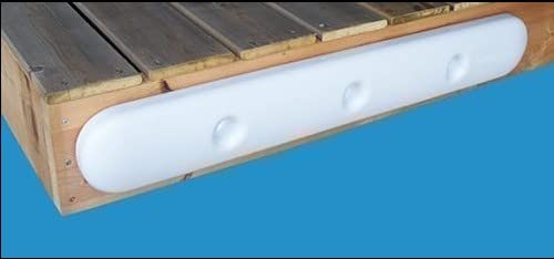 Dock Edge + PVC Ultra Gard Guards (1-Piece/1-Pack), 35-Inch, White