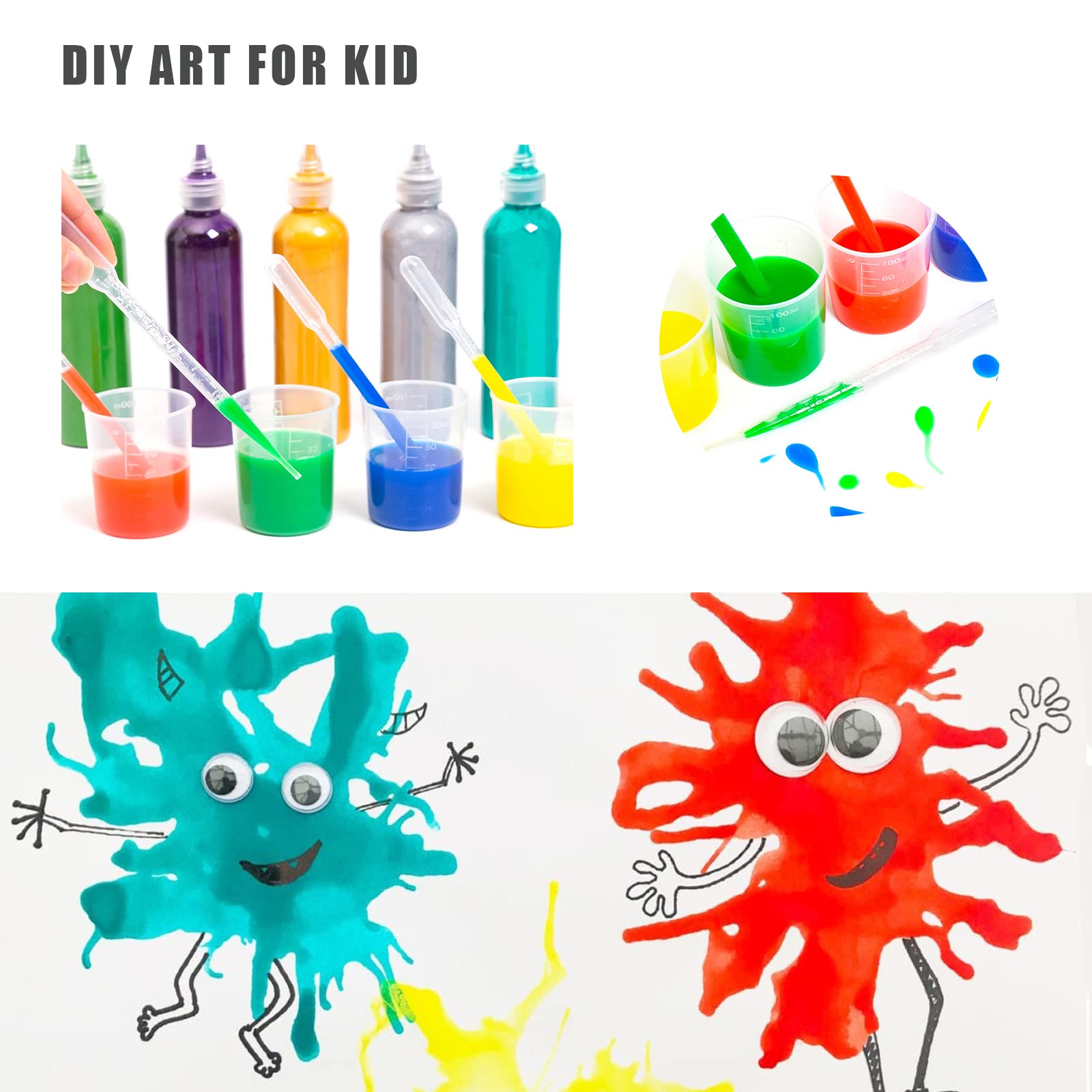 50PCS 5ML Disposable Transfer Pipettes Dropper,Essential Oils Pipettes Dropper,Tools for Science Laboratory and DIY Art