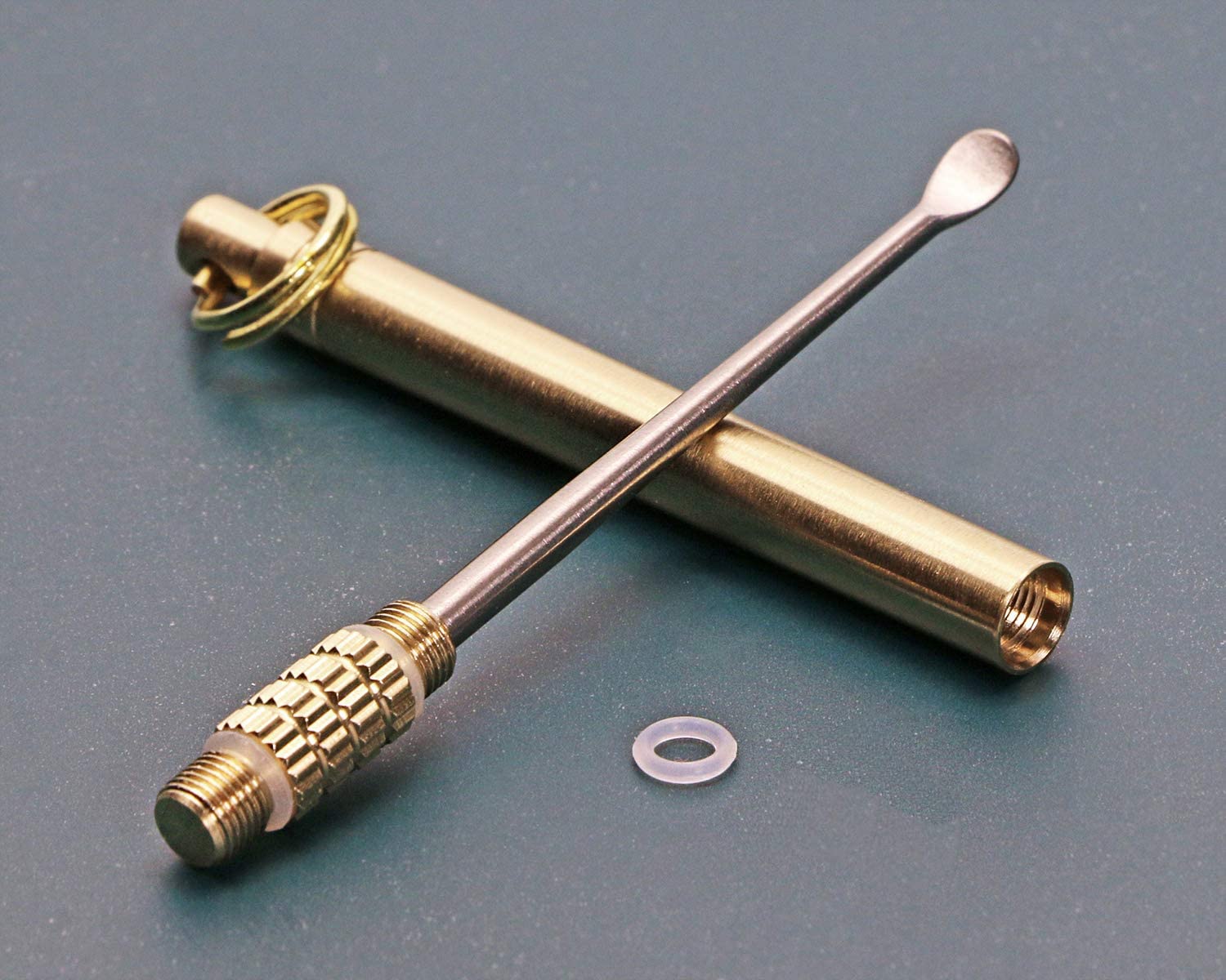 ONLYKXY Ear Wax Removal Tool,Folding Type Titanium Alloy Ear-Pick Cleaner Portable Ear Wax Removal Tools Ear Spoon Attached A Key Ring
