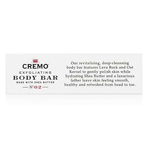 Cremo Exfoliating Body Bars Sage & Citrus - A Combination of Lava Rock and Oat Kernel Gently Polishes While Shea Butter Leaves Your Skin Feeling Smooth and Healthy (Pack of 3)