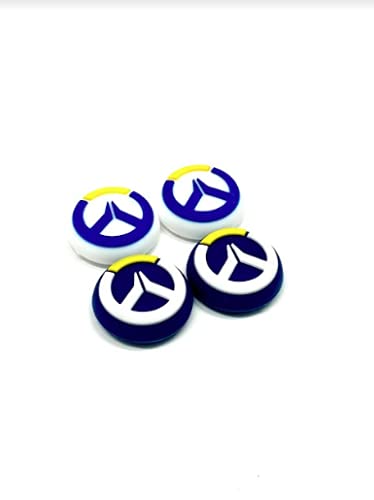 4pc- Analog Thumb Grip Stick Cover, Dualsense Wireless Controllers Game Remote Joystick Cap, Non-Slip Silicone Handle Protection Cover for PS5/PS4/Xbox one/360/Nintendo Switch PRO