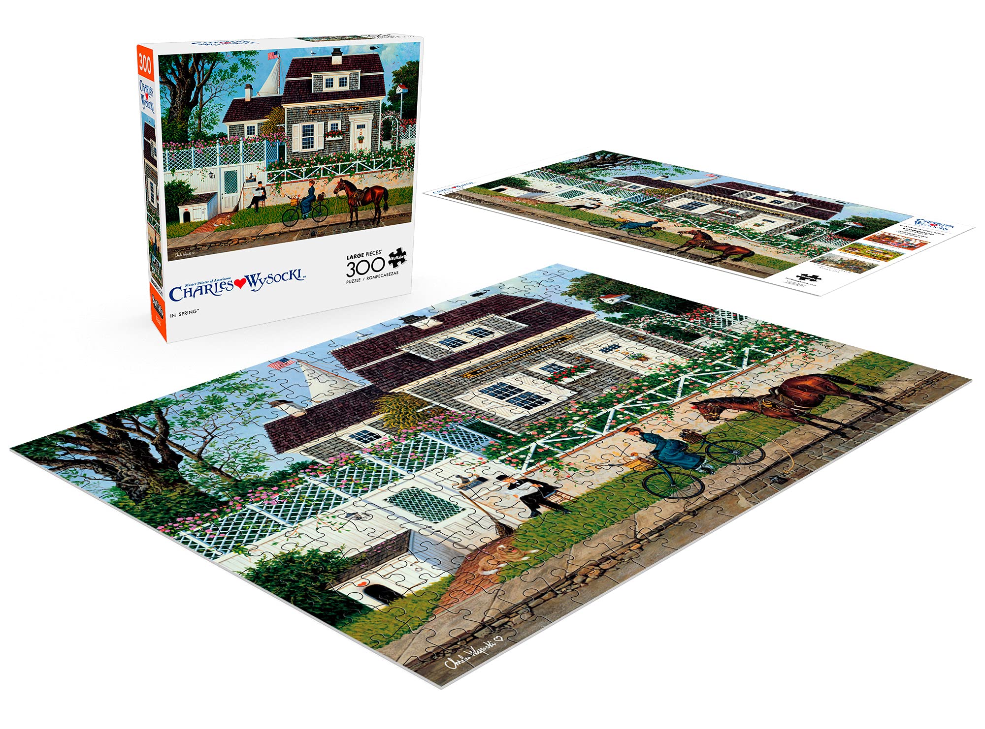 Buffalo Games - Charles Wysocki - in Spring - 300 Large Piece Jigsaw Puzzle