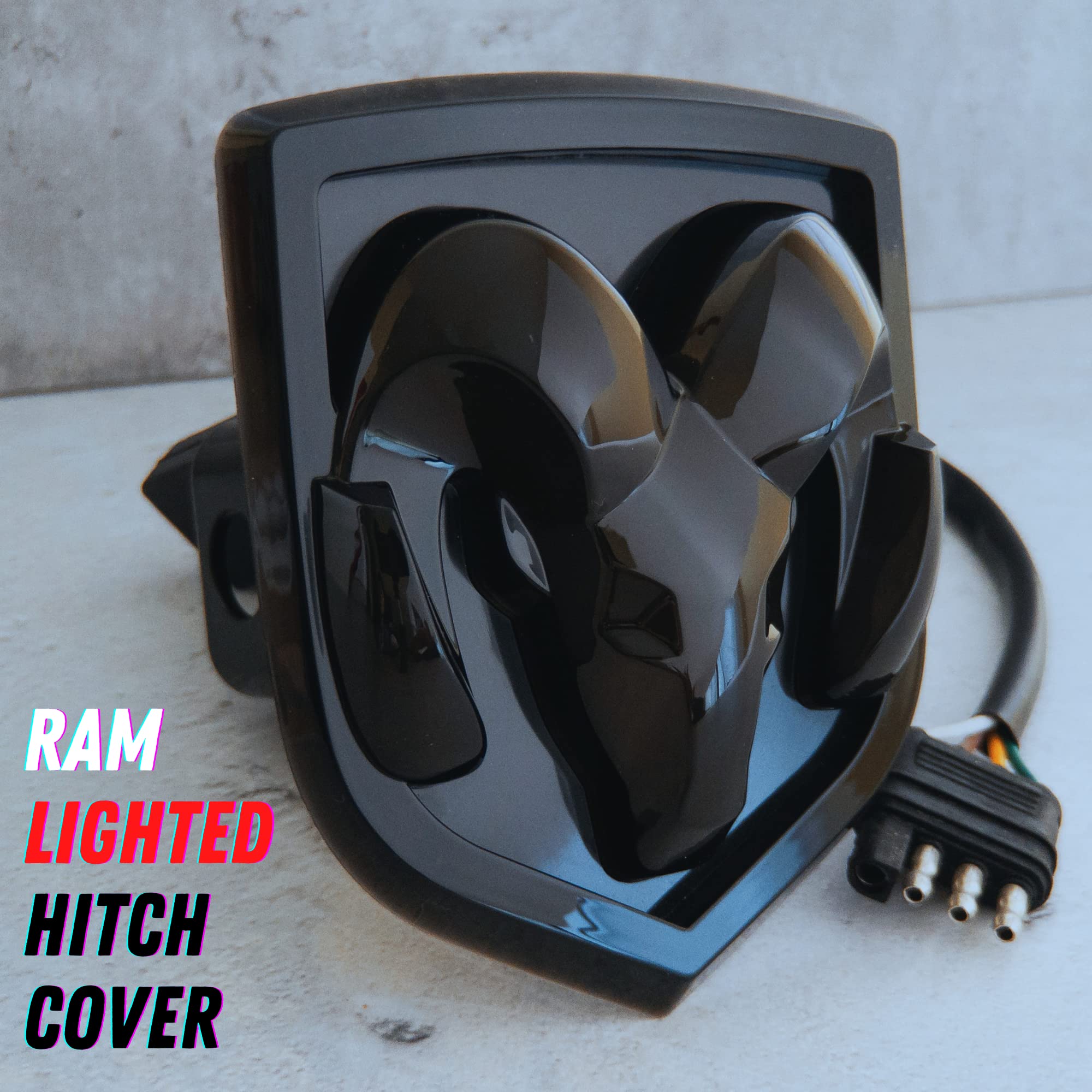 Autogem Officially Licensed RAM Hitch Cover (Black)