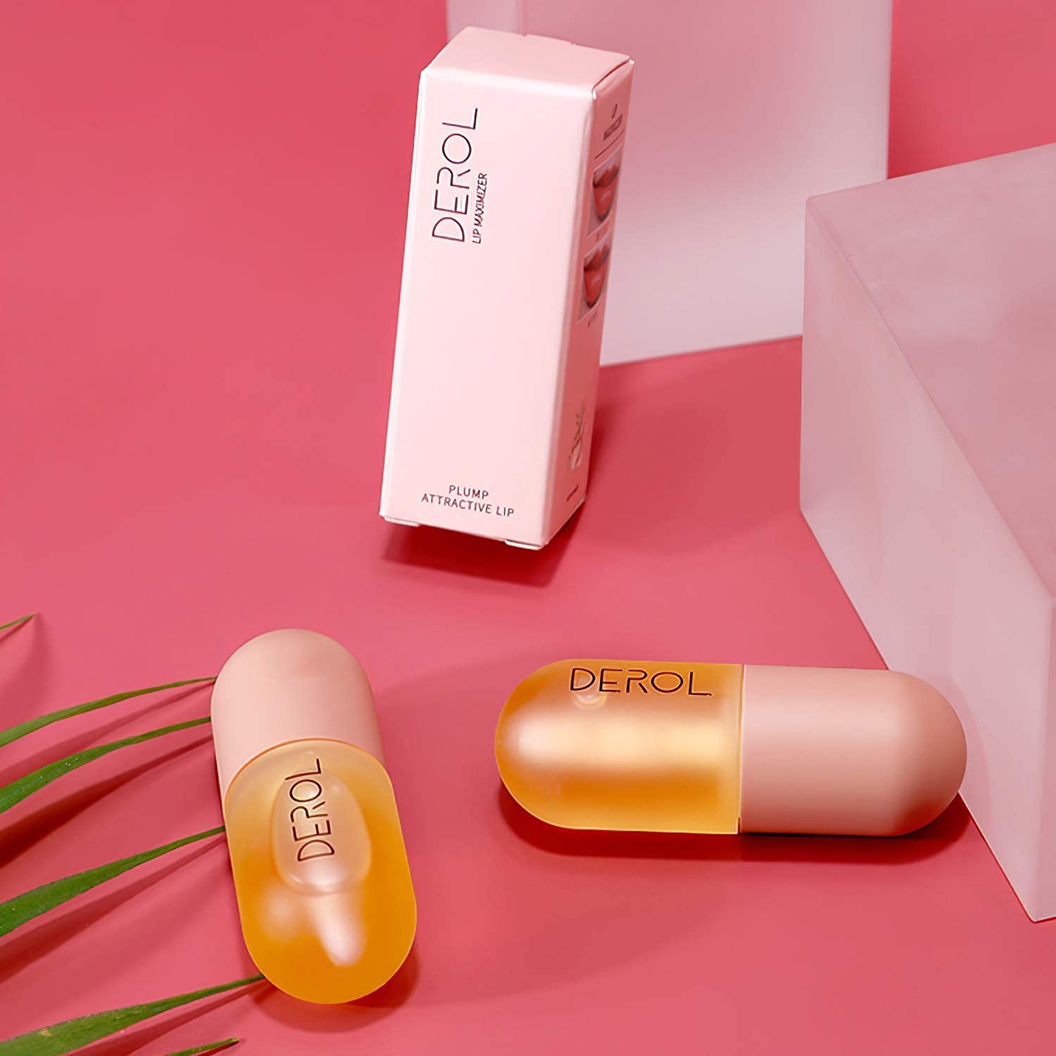 Vafee DEROL Lip Plumper, Natural Lip Plumper and Lip Care Serum, Lip Enhancer for Fuller, Lip Mask, Beautiful Fuller, Hydrating & Reduce Fine Lines 5.5ML (Day)