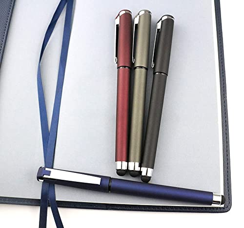 Black Gel Ink Rollerball Pens 1.0mm Gel Pens 2-in-1 stylus Pens 1.0mm Medium Point Pen for Office, Black gel ink(18 Pack-Grey)