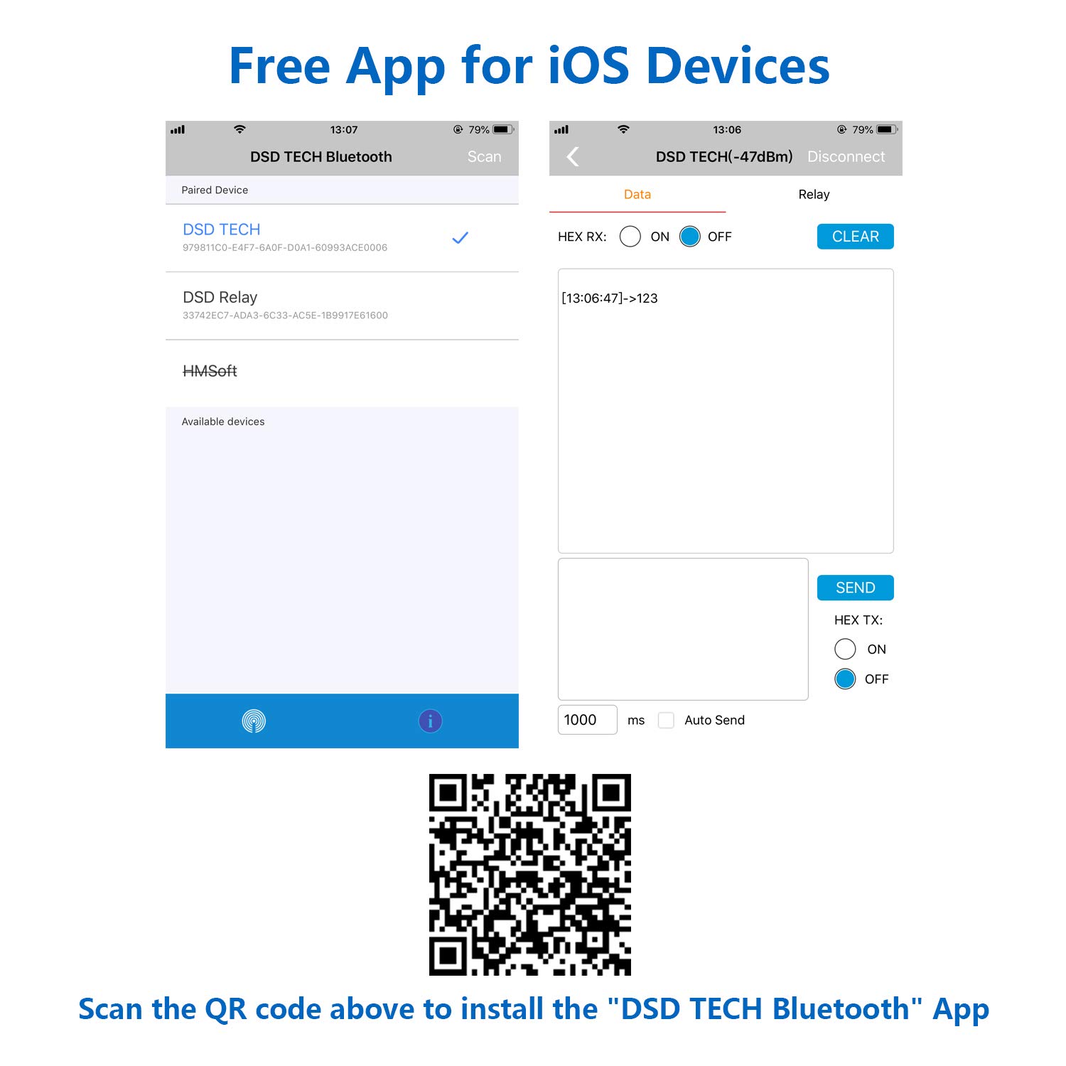 DSD TECH SH-BT-08 Bluetooth 4.0 BLE Slave Module to UART Transceiver for Arduino Compatible with iOS