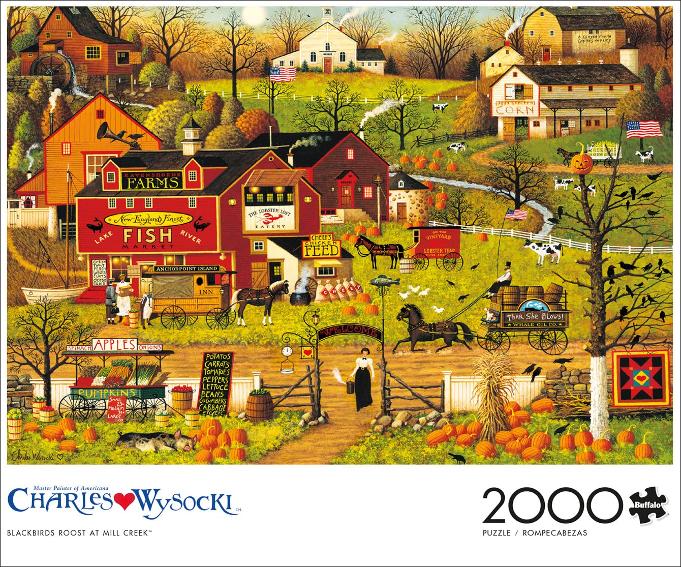 Buffalo Games - Blackbirds Roost at Mill Creek - 2000 Piece Jigsaw Puzzle