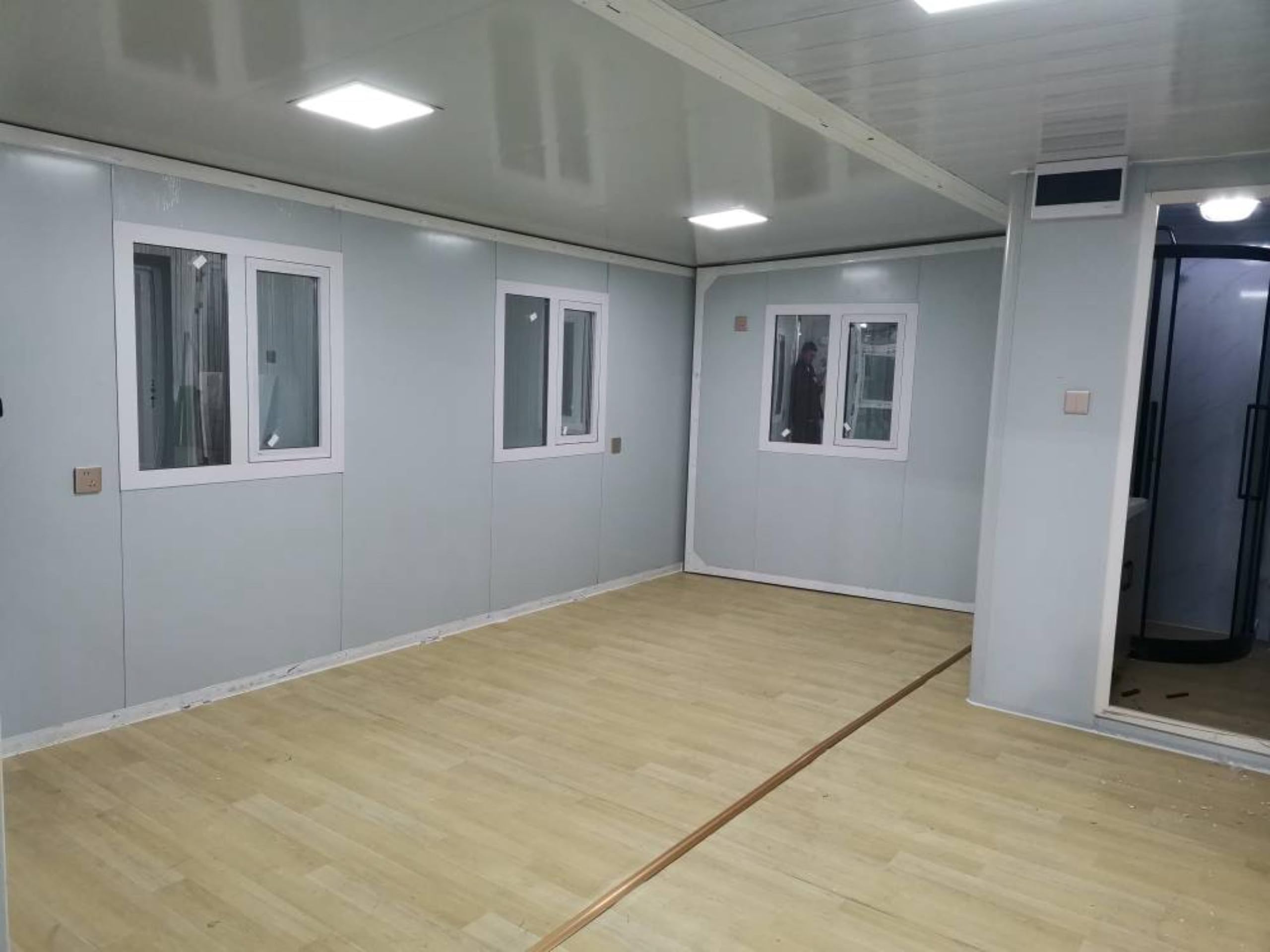 Mahar Traders Expandable Tiny Mobile House to Live in, Foldable Prefabricated Home, casas prefabricadas para Vivir, Fold up House with Restroom, 20FT Floor Plans, Red OR White